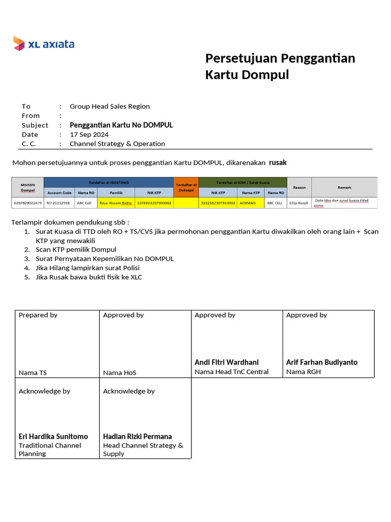 (New Template) IOM Replacement Dompul Cluster XX | PDF