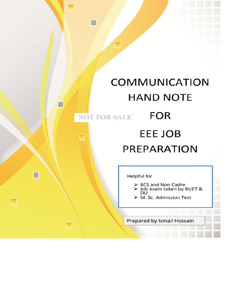 Communication Hand Note for EEE JOB | PDF