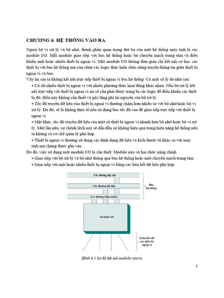Chuong 6 - HE THONG VAO RA | PDF