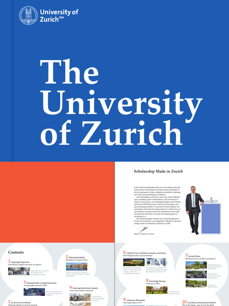 Uzh Imagebroschuere Web-En | PDF | Medicine | University