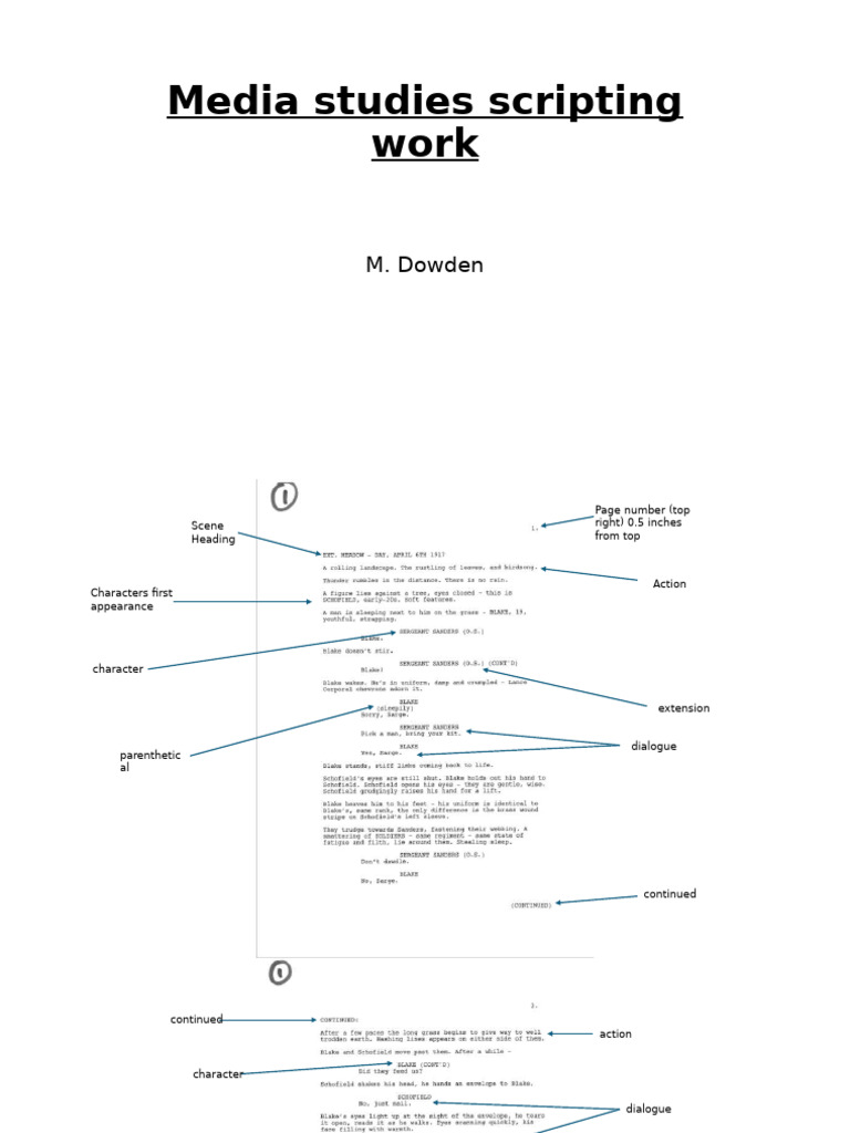 LO1 Script Analysis | PDF