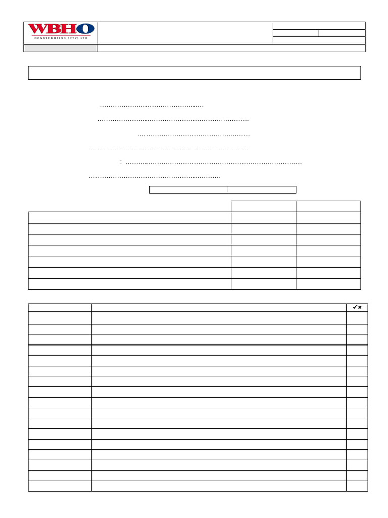 Planned Task Observation Report Template | PDF