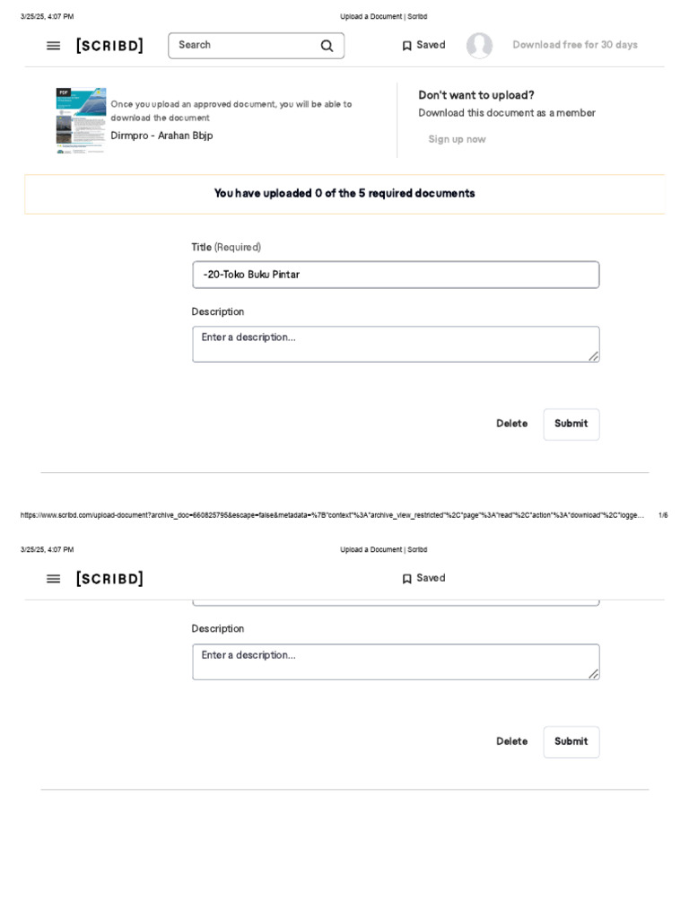 21-Upload A Document - Scribd | PDF | Scribd | Software