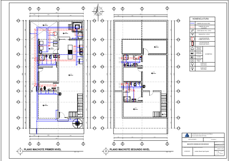 Plano Machote 2 Niveles Lesther | PDF