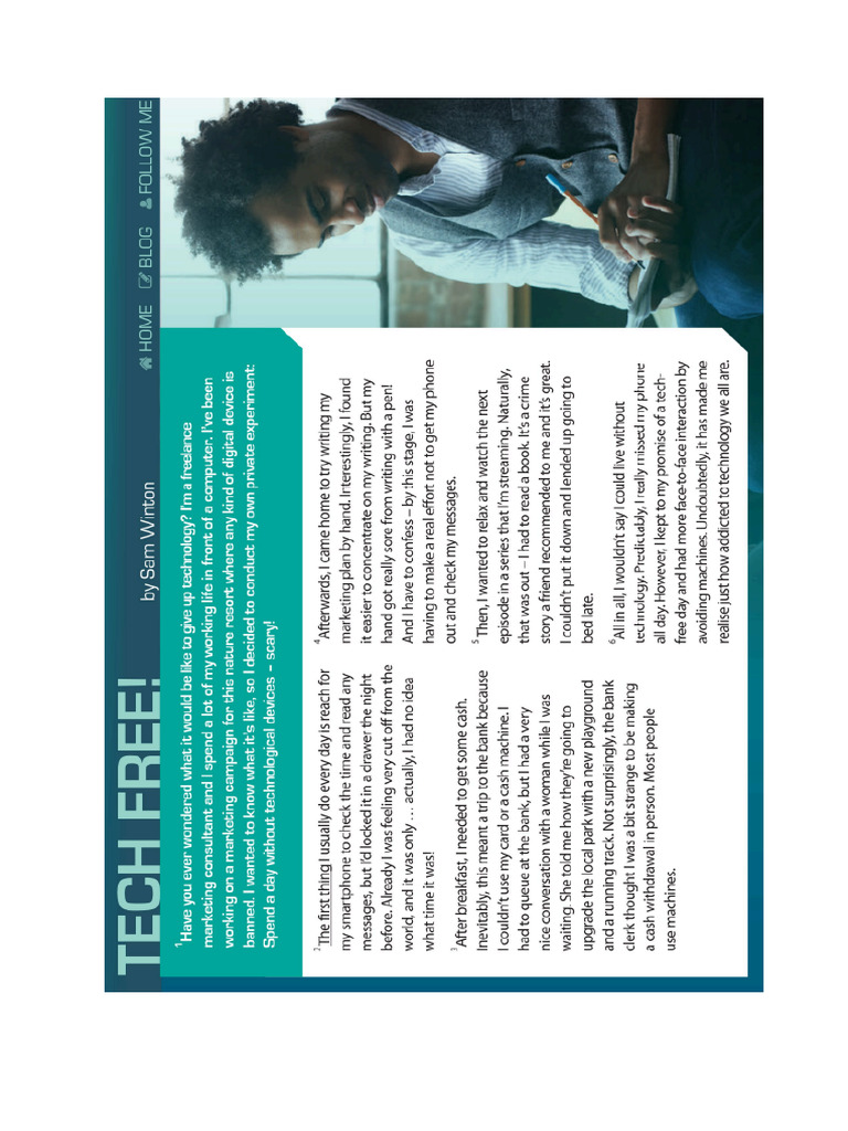 Technology B2 Worksheet | PDF