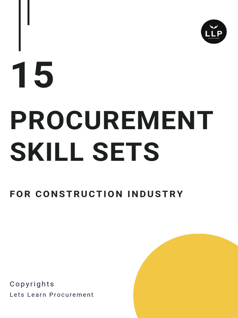 15 PROCUREMENT SKILL SETS | PDF | Procurement | Supply Chain