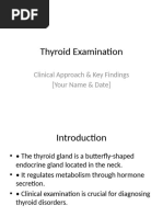 OSCE Thyroid Exam Guide | PDF | Thyroid | Neck