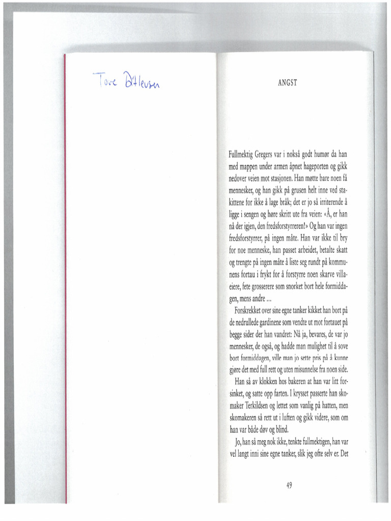 Tove Ditlevsen - Angst | PDF