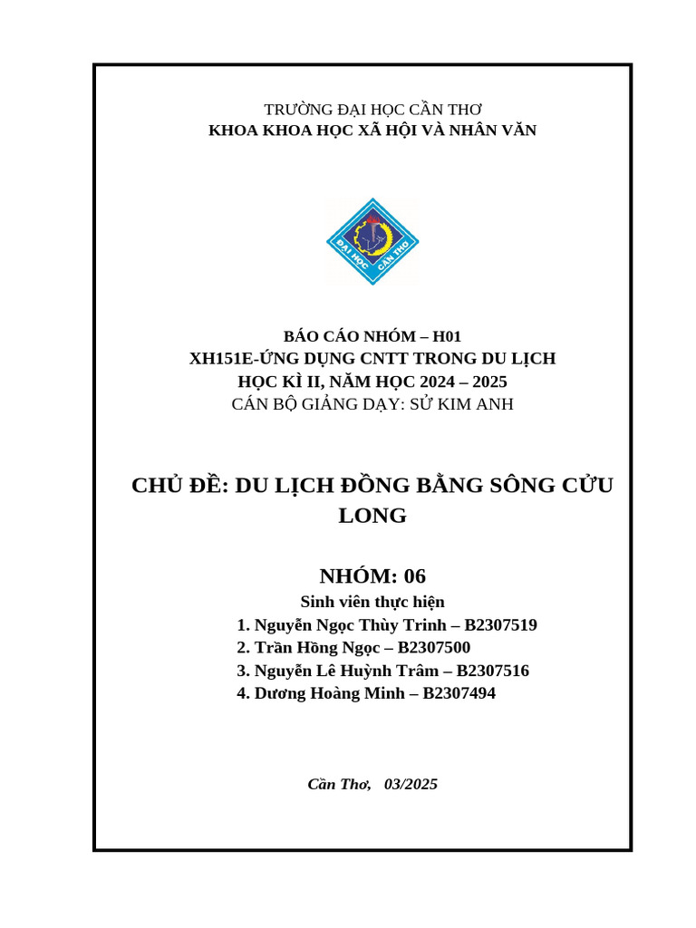 XH151E_Baibaocao_Nhom6 | PDF