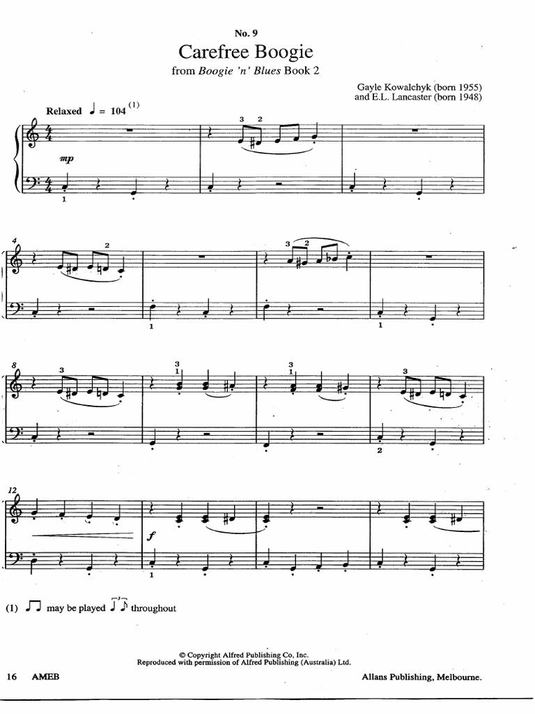 Carefree Boogie | PDF