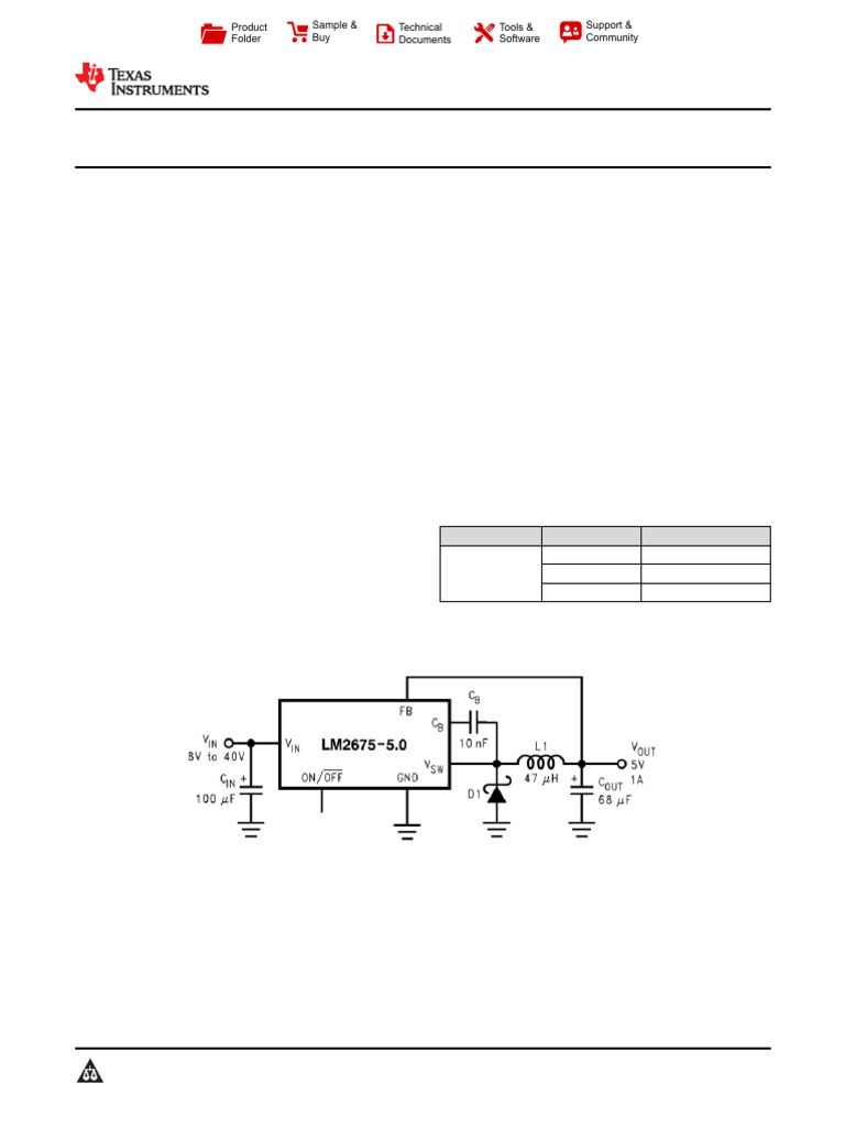 LM 2675 | PDF | Electrical Network | Power Supply