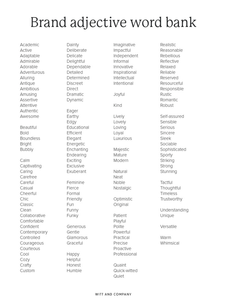 Brand Personality Traits | PDF