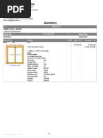 uPVC Windows Quotation Format | PDF | Cheque | Payments