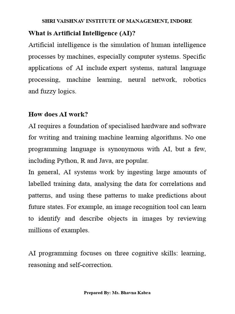 Unit III - Artificial Intelligence | PDF | Artificial Intelligence ...