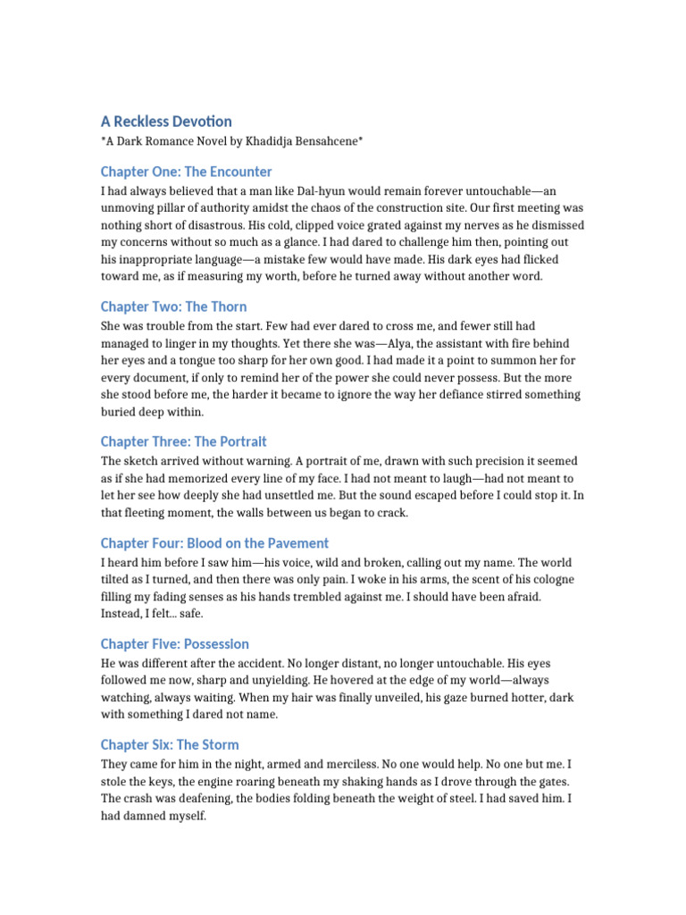 A_Reckless_Devotion_Dark_Romance | PDF