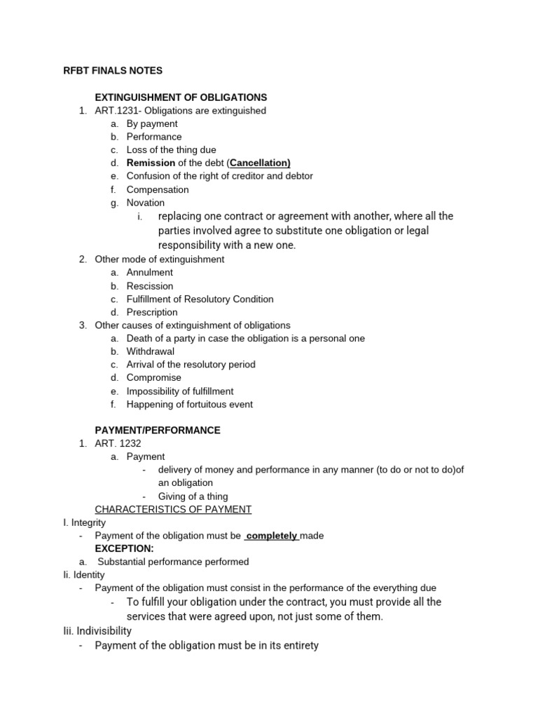 RFBT FINALS REVIEWER | PDF