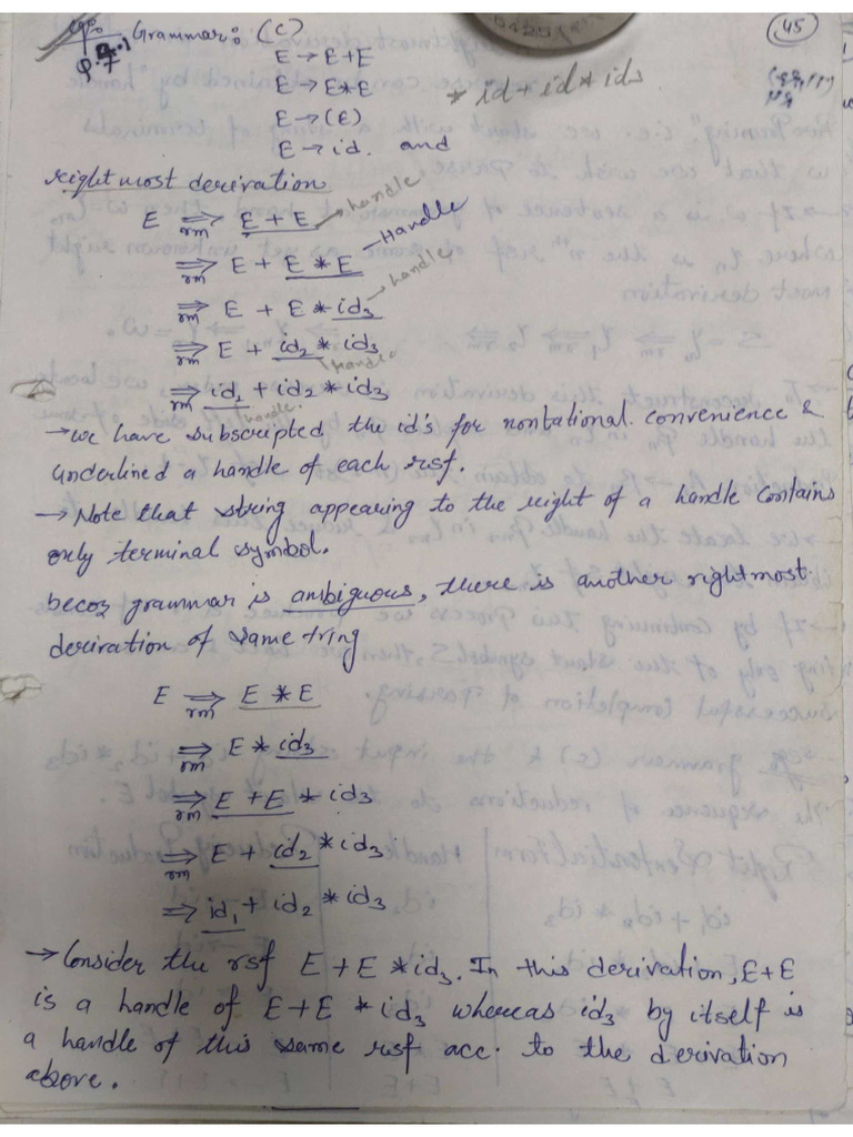 Unit-2 (Part-2) Compiler Design | PDF