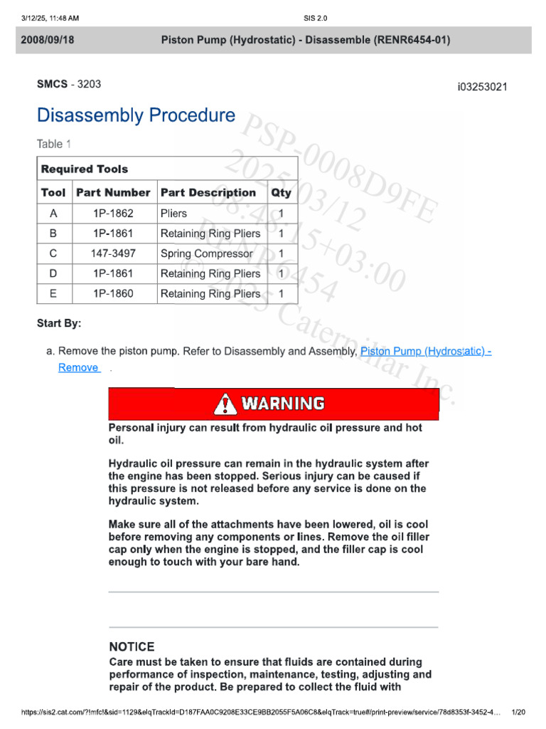 Pump Disassemble | PDF