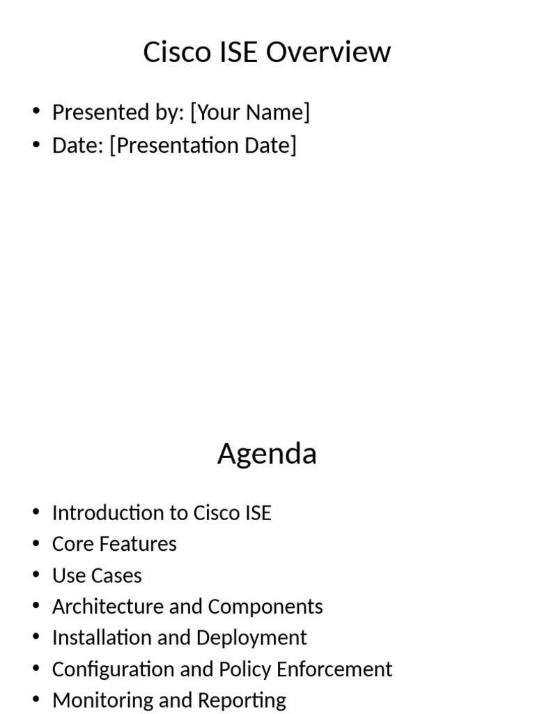 Cisco ISE Features and Overview | PDF | Computer Network | Booting