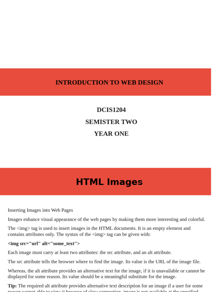 HTML Images and Background | PDF | Html Element | Html