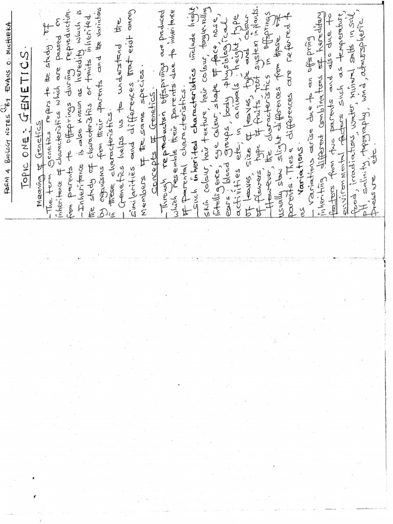 Biology Notes f4-1 | PDF