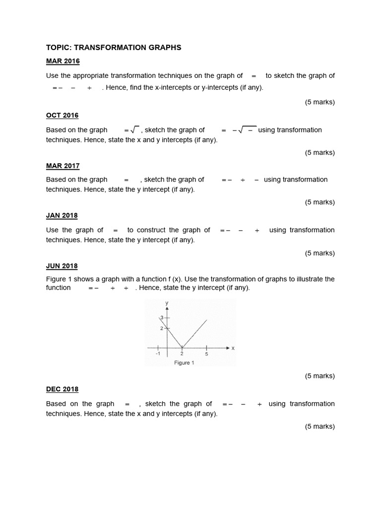 Chapter 2_Transformation Graphs | PDF