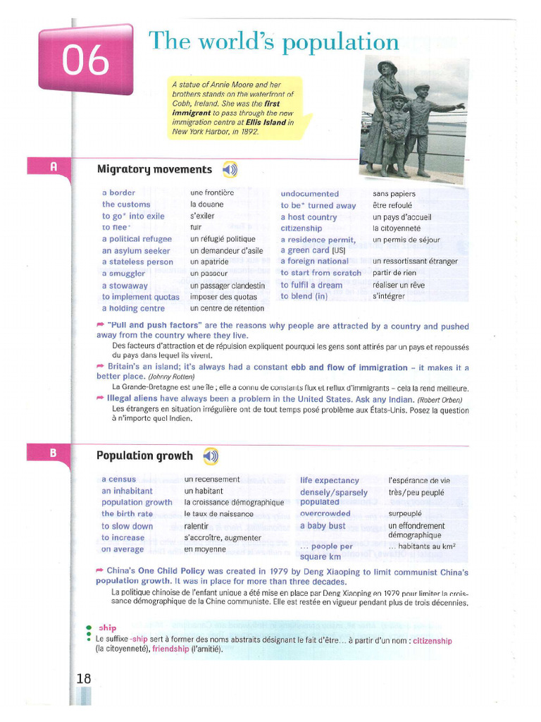 Maitriser Le Vocab the World's Populations | PDF