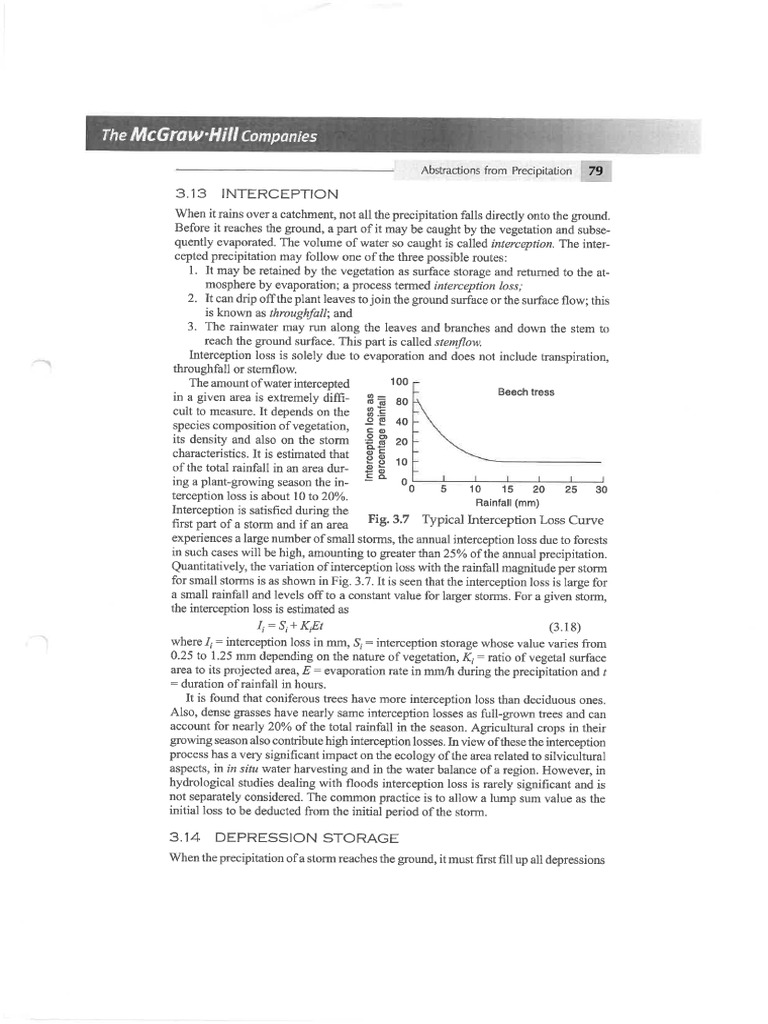 1aRainfall Abstraction With Examples on Green and Ampt | PDF | Environment | Horticulture