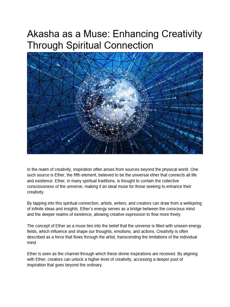 Akasha As A Muse: Enhancing Creativity Through Spiritual Connection ...
