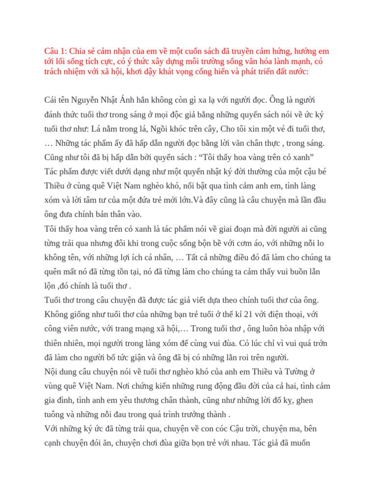 Bùi M NH Hùng-11A3 | PDF