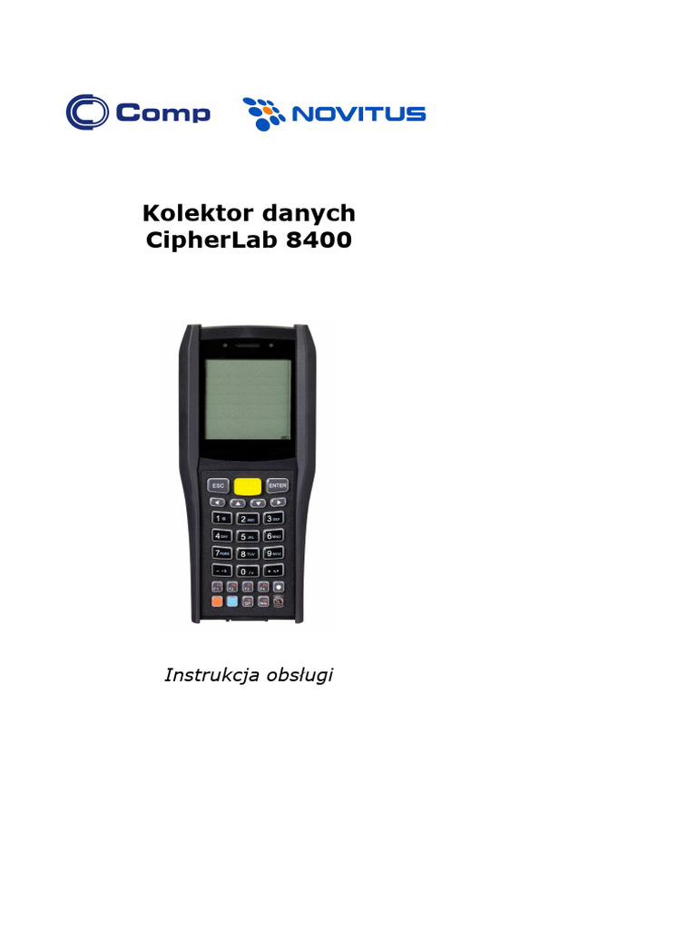 Cipherlab 8400 Instrukcja Obslugi | PDF