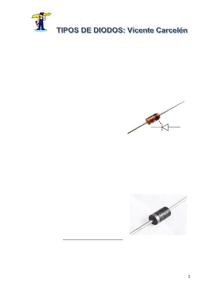 Tipos de Diodos | PDF | Diodo | Semiconductores