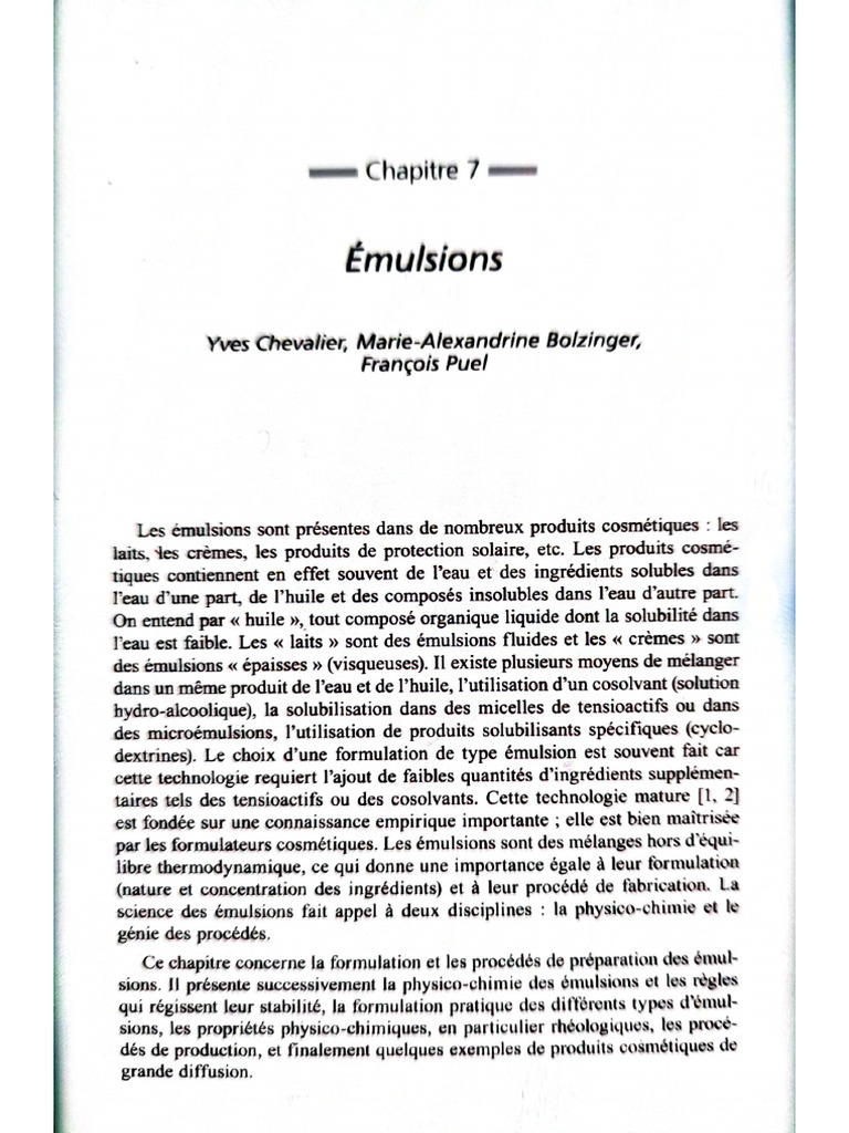 Emulsions | PDF