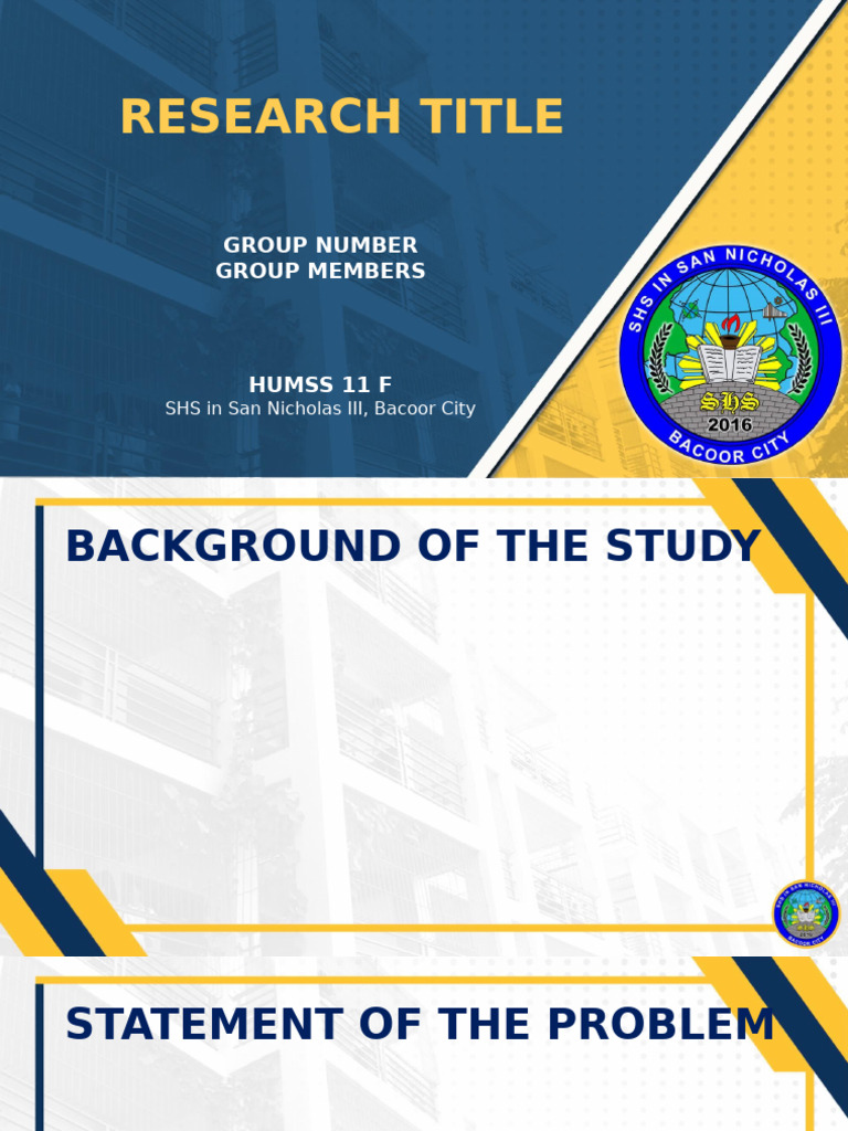 Practical Research 1 Defense Template | PDF