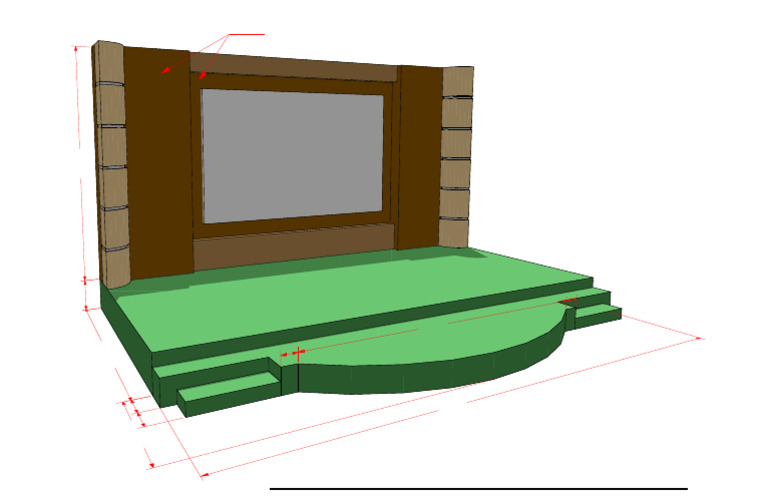 Detail Backdrop Panggung Aula Makkah 1 | PDF