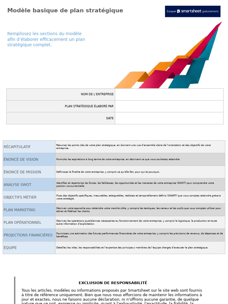 Ic Basic Strategic Plan Template 17510 Powerpoint FR | PDF | Business ...