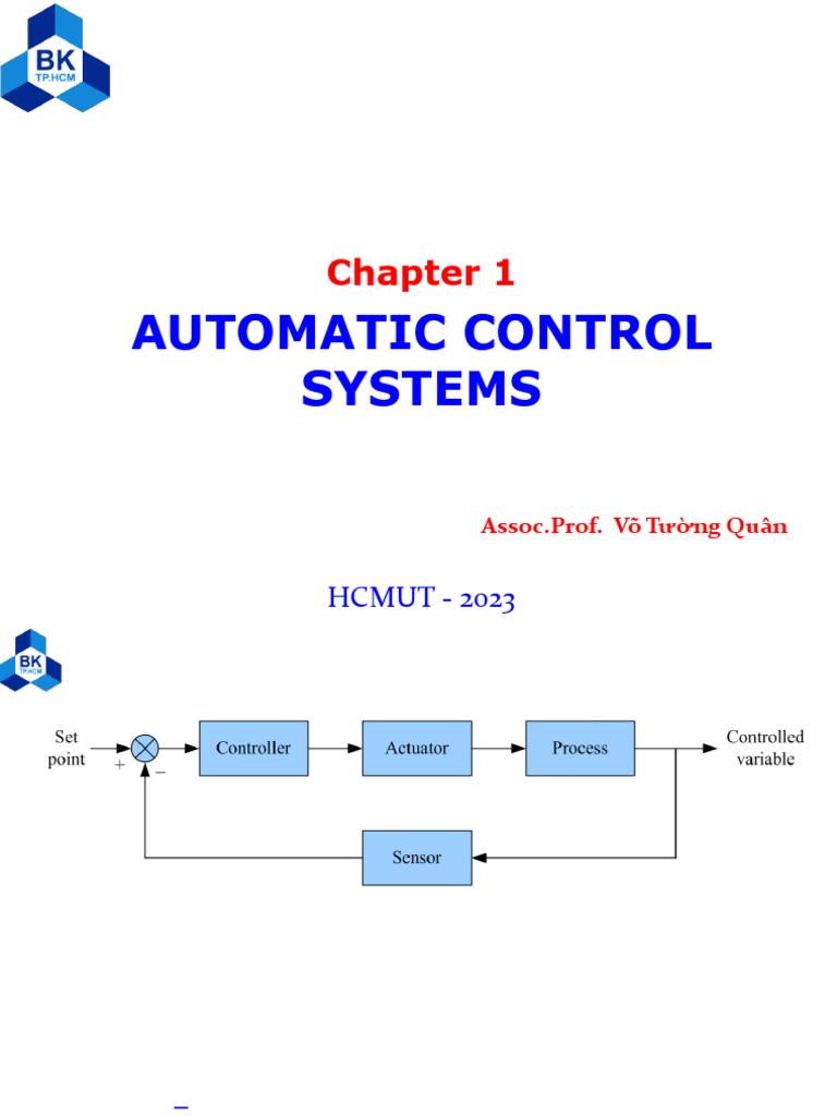 Chapter 1 - Automatic Control Systems | PDF | Sensor | Electrical Impedance