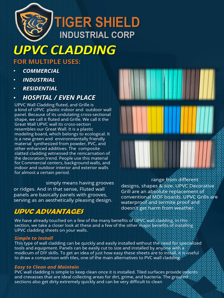 Flyers UPVC Wall Cladding | PDF | Polyvinyl Chloride | Wall