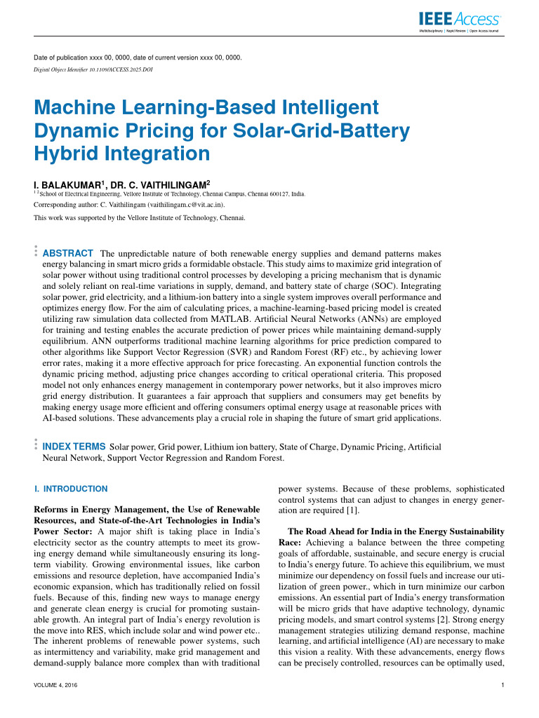 IEEE_Access_LaTeX_template | PDF | Machine Learning | Electrical Grid