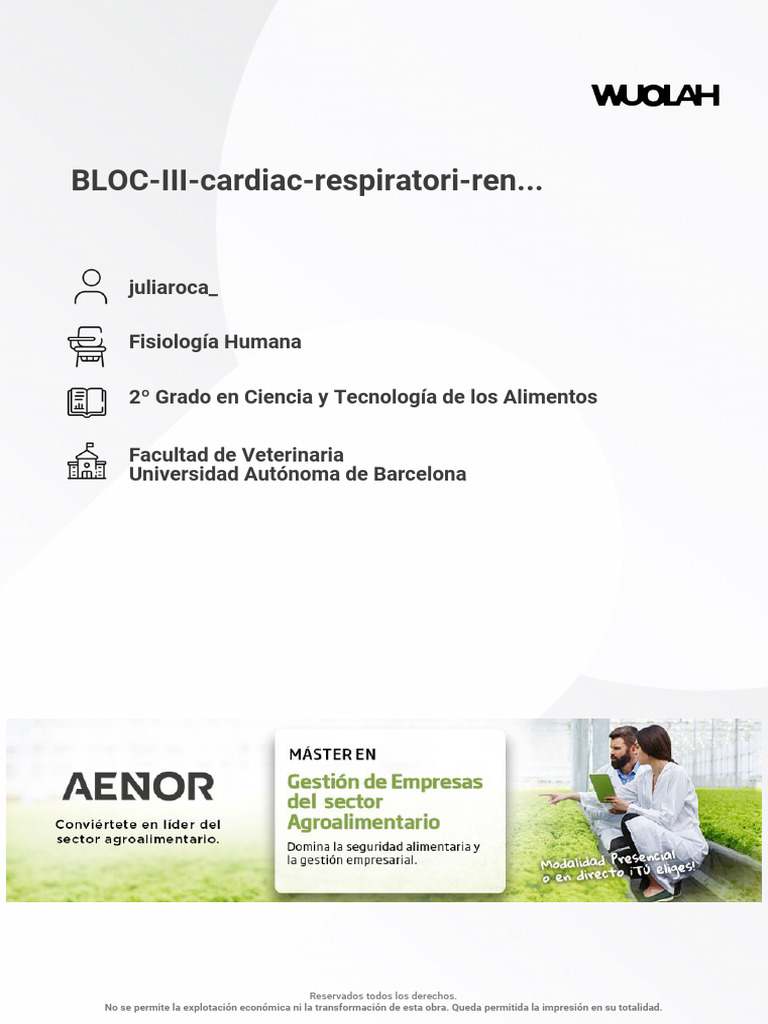 Wuolah Free BLOC III Cardiac Respiratori Renal | PDF