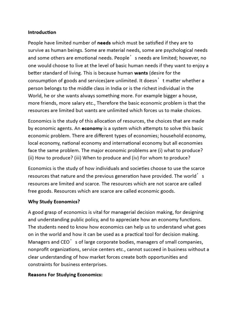 Unit 1 Managerial Economics | PDF | Economics | Mathematics