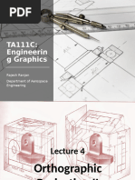 First and Third Angle Projection | PDF | Geometry | Technical Drawing