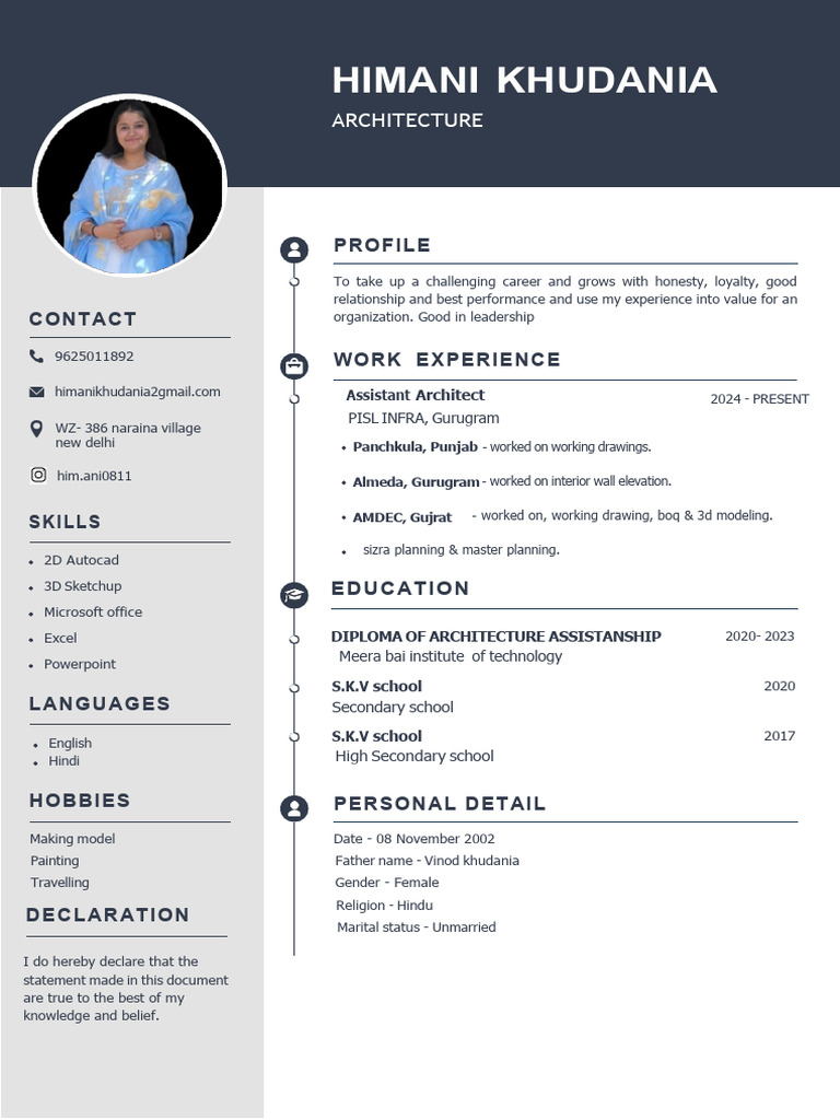 Resume - Himani Khudania | PDF