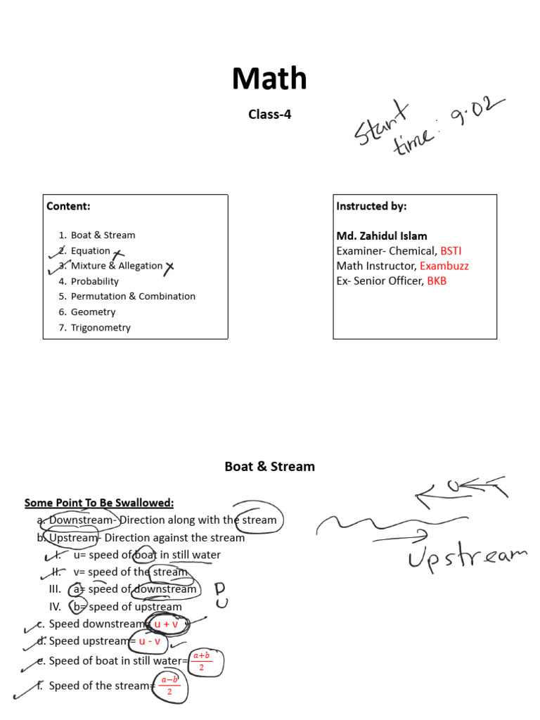 Class 4 Math Concepts and Problems | PDF | Area | Triangle