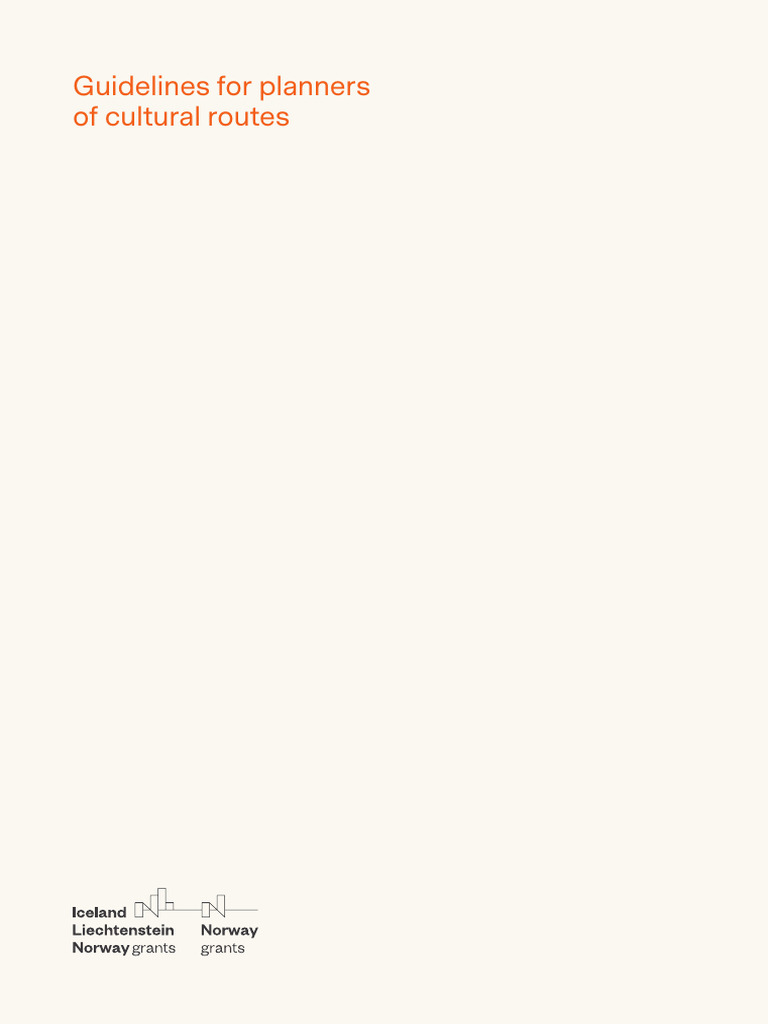 Cultural Routes Guidelines For Planners | PDF | Tourism | Narrative