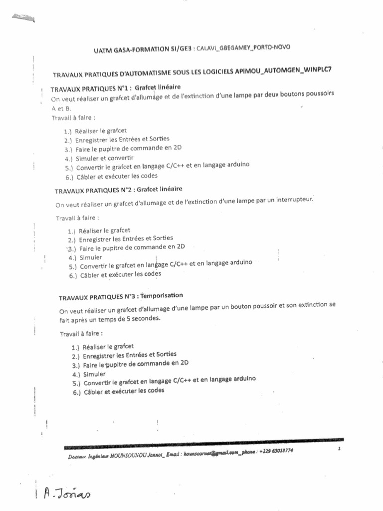 TP Automatisme | PDF