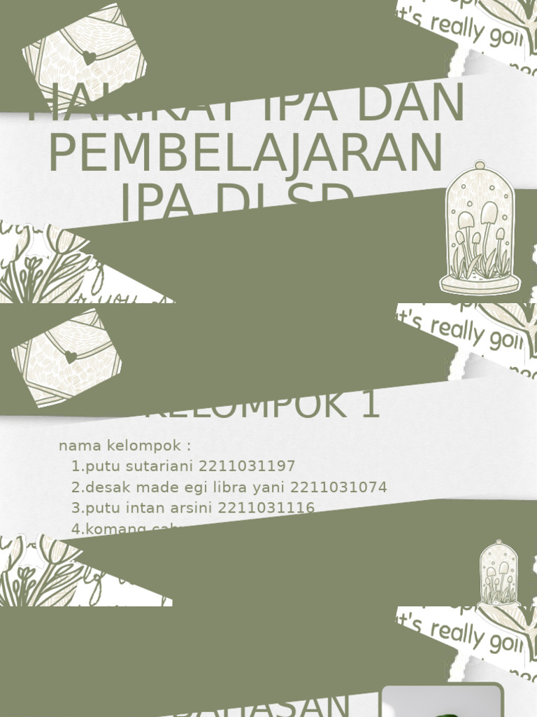 Hakikat dan Pembelajaran IPA di SD | PDF