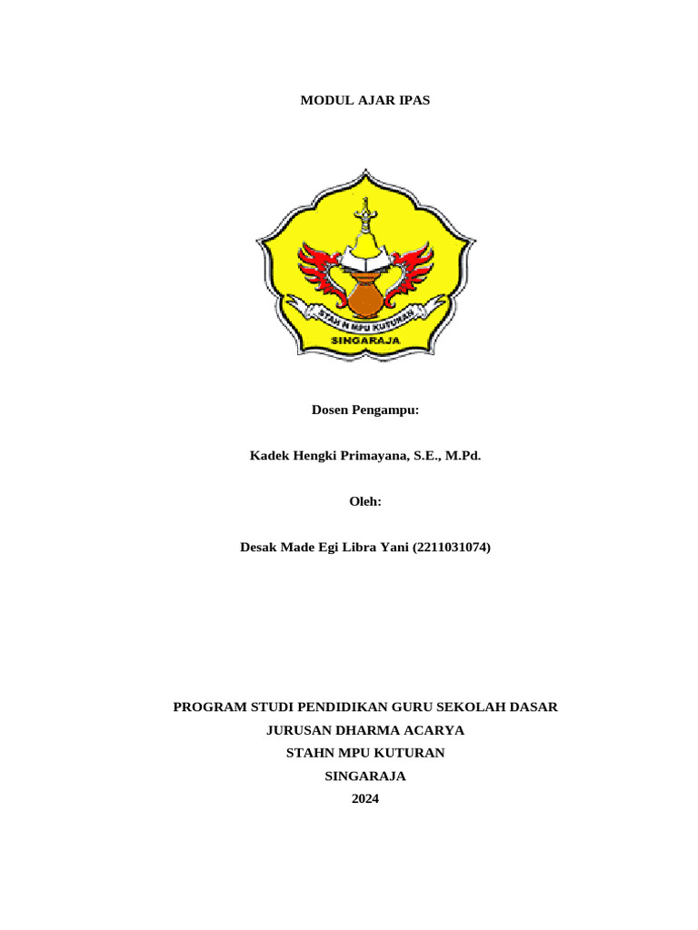Uas Modul Ajar Ipa | PDF