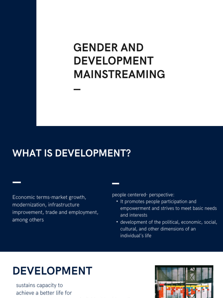 Part 4 Gender Mainstreaming | PDF