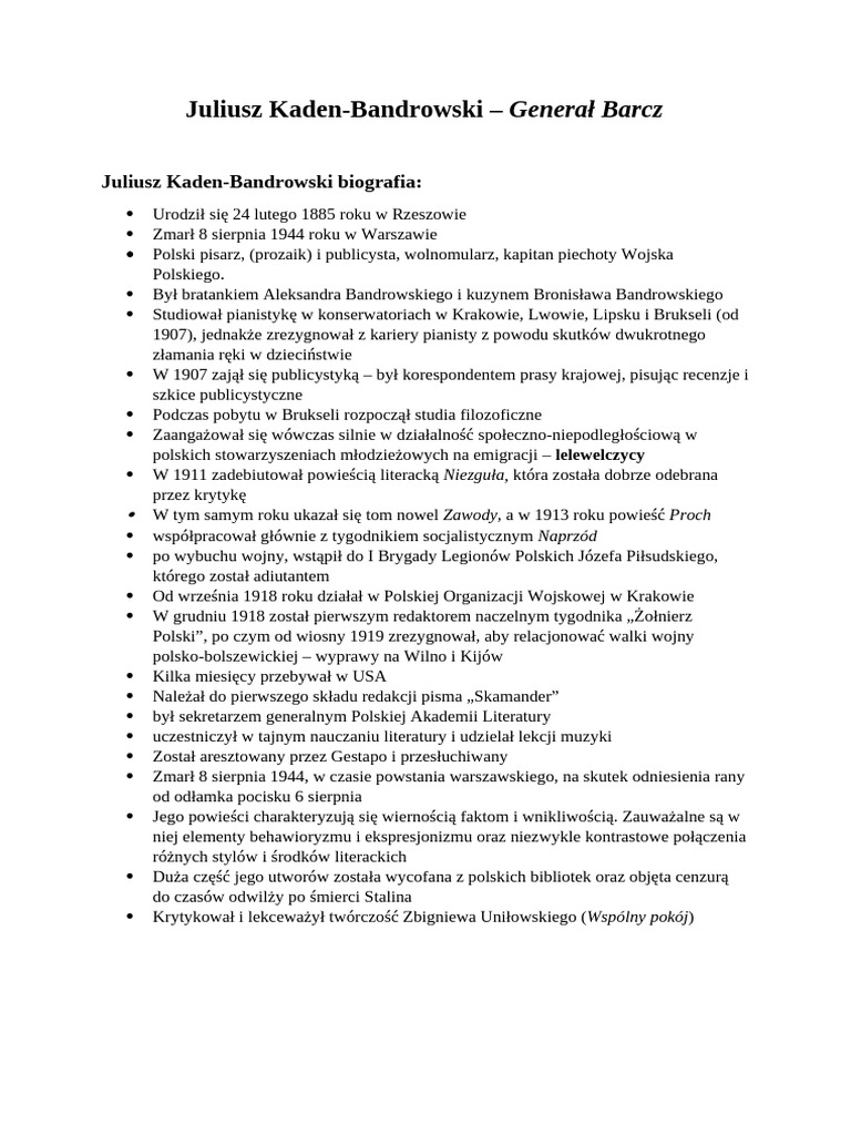 Generał-Barcz (1) | PDF